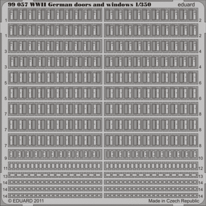 Eduard - 1/350 WWII German doors and windows 99057 – Jix Hobbies