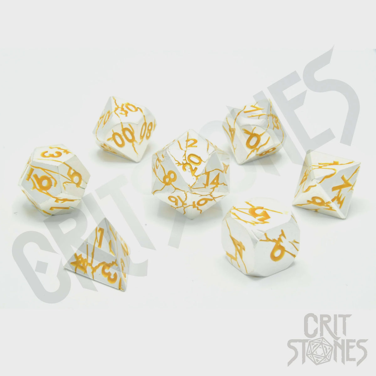 CritStones - Metal RPG Dice Set - Divine Decree – Jix Hobbies