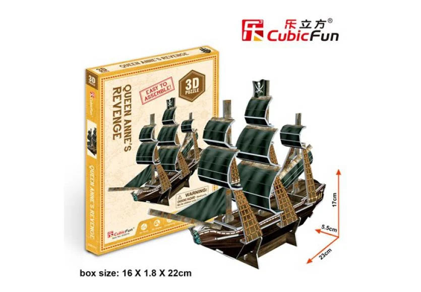 Cubic Fun - Queen Anne's Revenge (24pcs) (3D) – Jix Hobbies