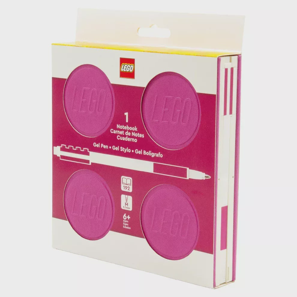 LEGO - Locking Notebook with Gel Pen Violet (Dotted Pages) – Jix Hobbies