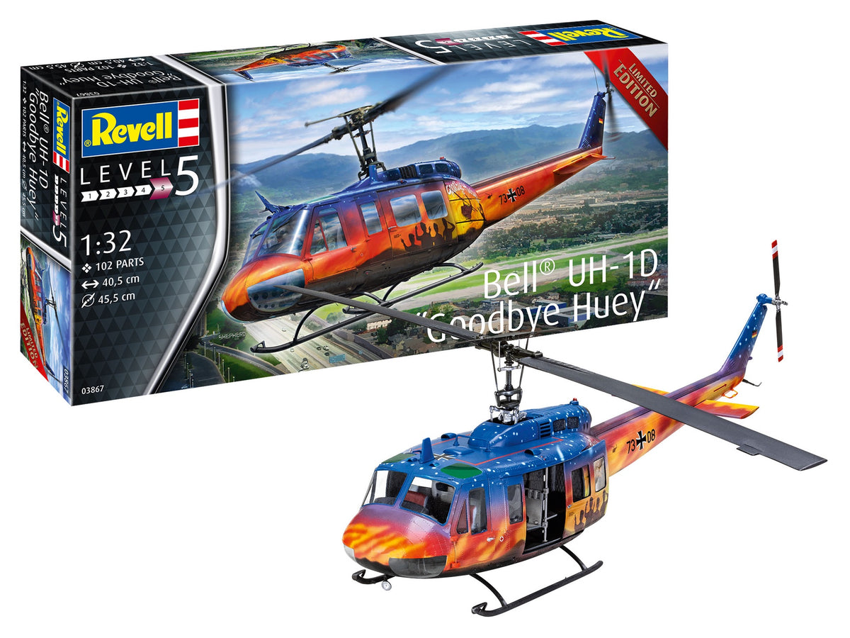 Revell - 1/32 Bell UH-1D "Goodbye Huey" Limited Edition – Jix Hobbies
