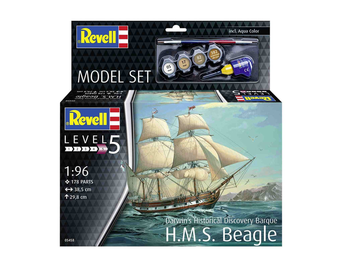 Revell - 1/96 HMS Beagle (Model Set Incl. Pint) – Jix Hobbies