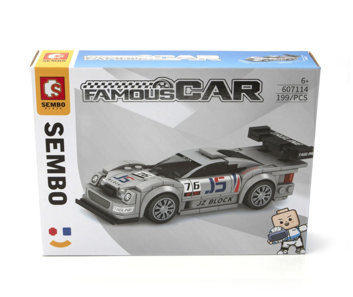 SEMBO - Famous Cars Mercedes Benz CLK GTR (16cm) 199pcs – Jix Hobbies