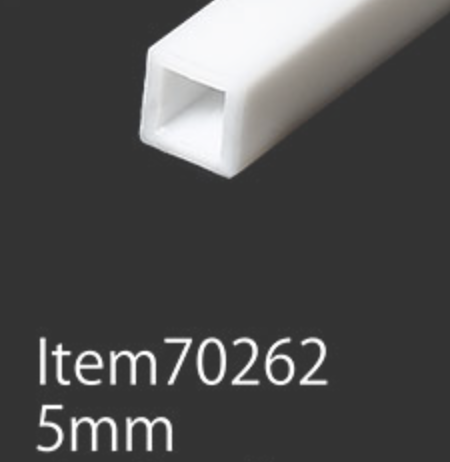 Tamiya - Plastic Beams 5mm Square Tube (4) – Jix Hobbies