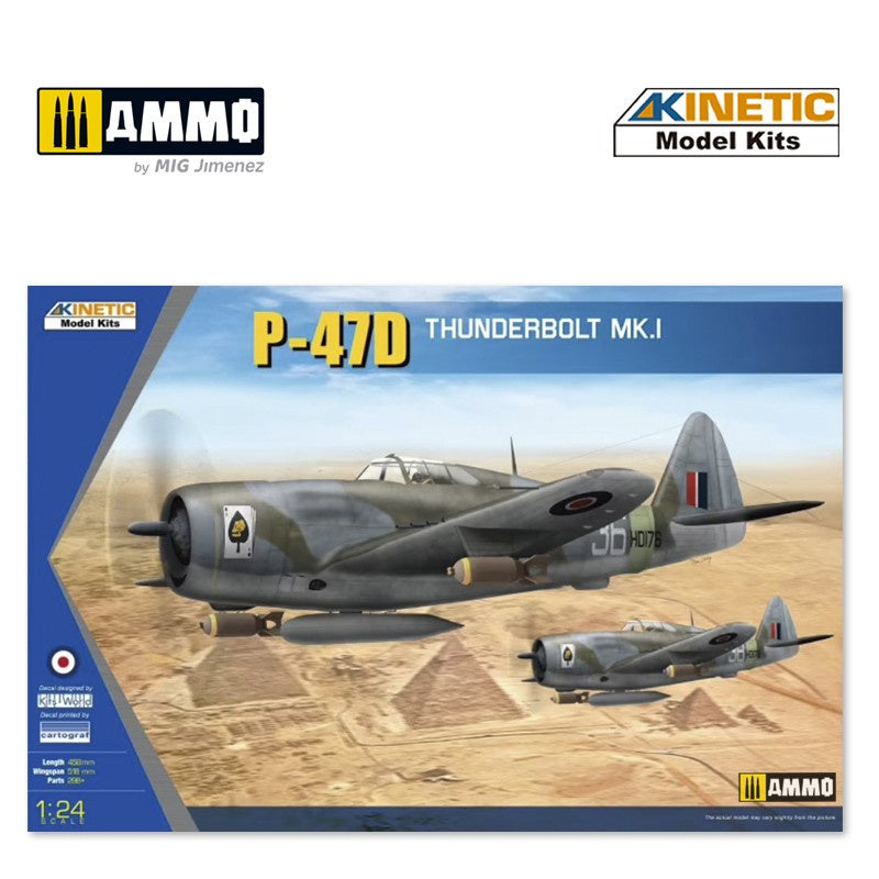 Kinetic - 1/24 P-47D Thunderbolt Mk.1 RAF – Jix Hobbies