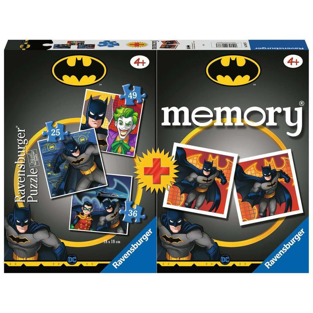 Ravensburger - Memory Batman (3in1 Puzzle 25-36-49pcs) – Jix Hobbies