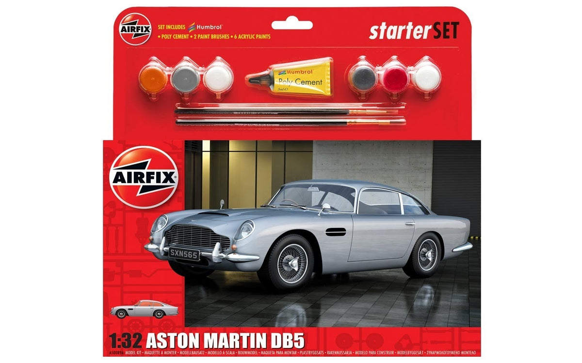Airfix - 1/32 Aston Martin Db5 - Silver (Starter Set Incl.Paint) – Jix ...