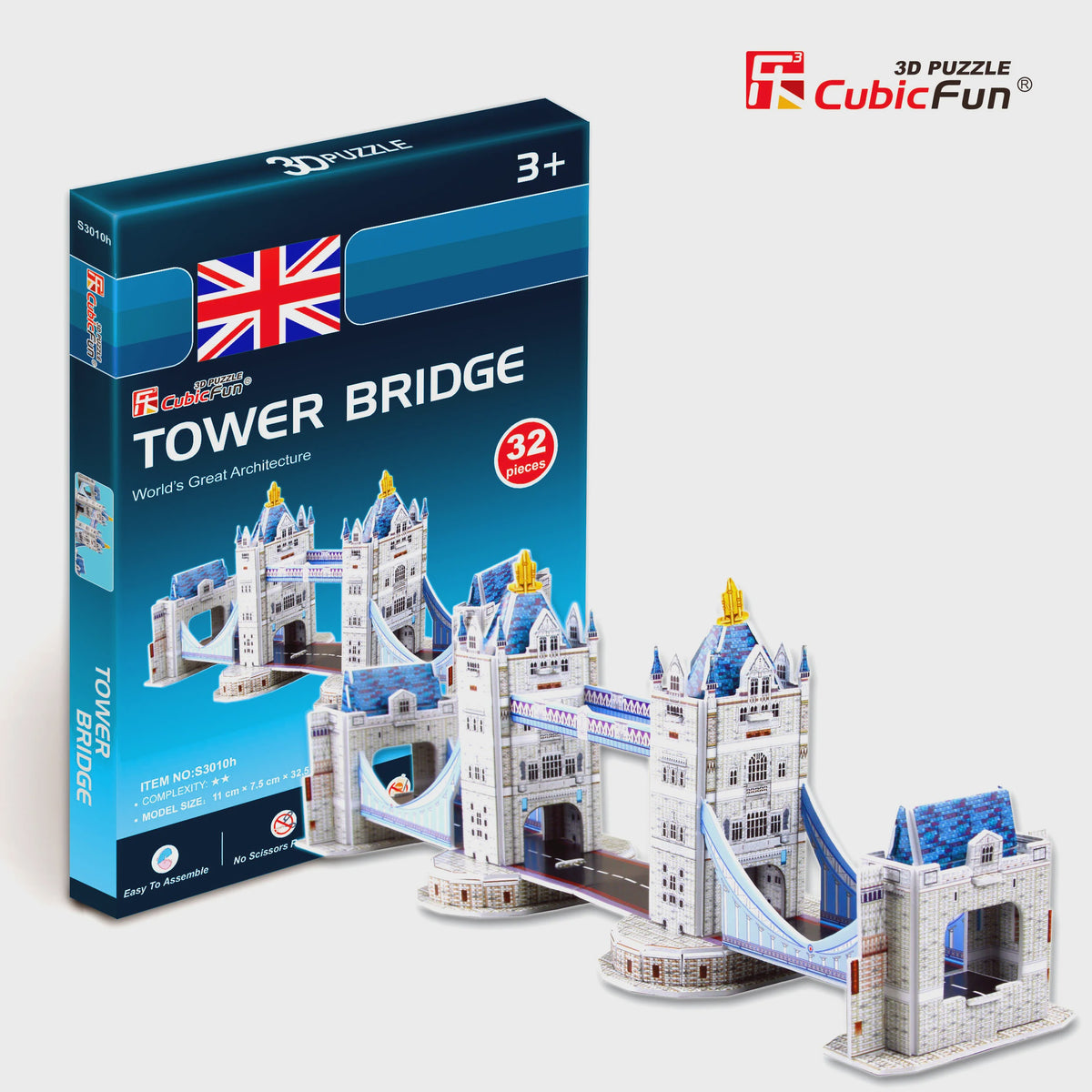 Cubic Fun - Tower Bridge (UK) (32 pcs) (3D) – Jix Hobbies