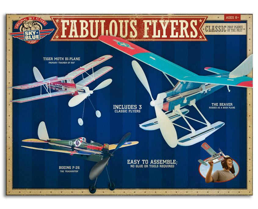 Sky Blue Flight - Fabulous Flyers Kit (3 Kits in the Box) – Jix Hobbies