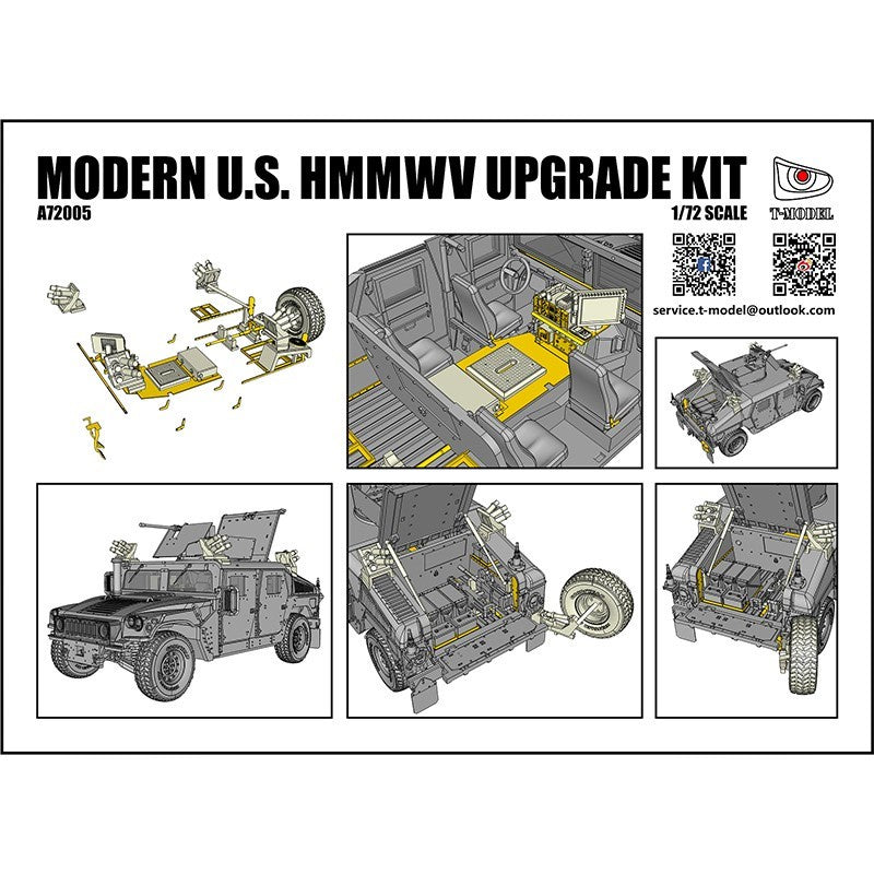 T-Model - 1/72 Modern U.S. HMMWV Upgrade Kit – Jix Hobbies