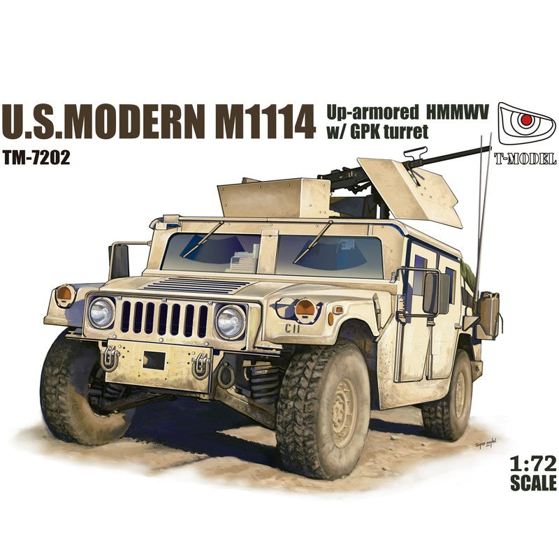 T-Model - 1/72 U.S. Modern M1114 Up-armored HMMWV with GPK Turret – Jix ...