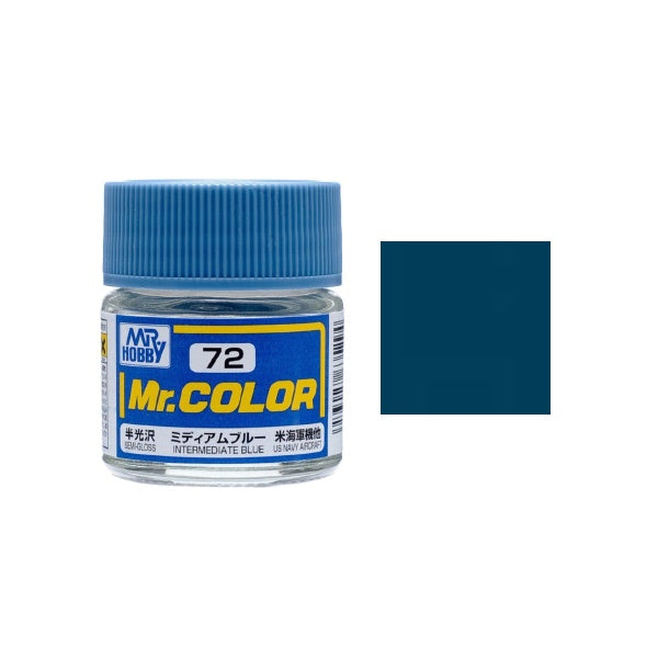 Mr.Color - C72 Intermediate Blue (Semi-Gloss) (10ml) – Jix Hobbies